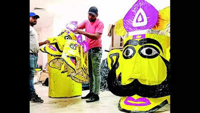 Ravan Effigy In City Joins Sanatan Dharma Debate | Lucknow News - Times ...