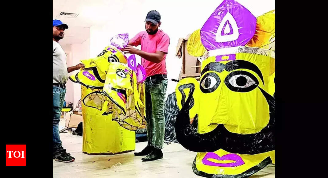 Ravan Effigy In City Joins Sanatan Dharma Debate | Lucknow News - Times ...