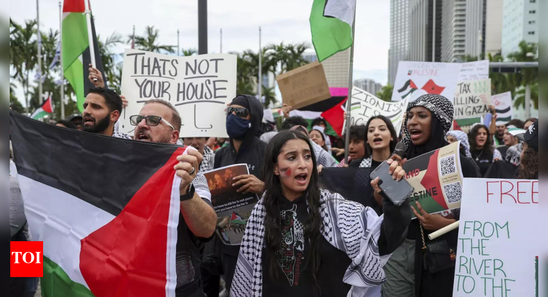 Florida's DeSantis bans pro-Palestinian student group - Times of India
