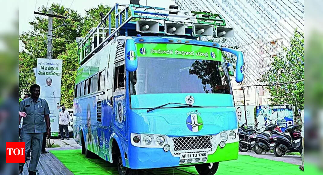 SC: ‘samajika Sadhikara’ Bus Yatra Starts Today | Vijayawada News - Times of India