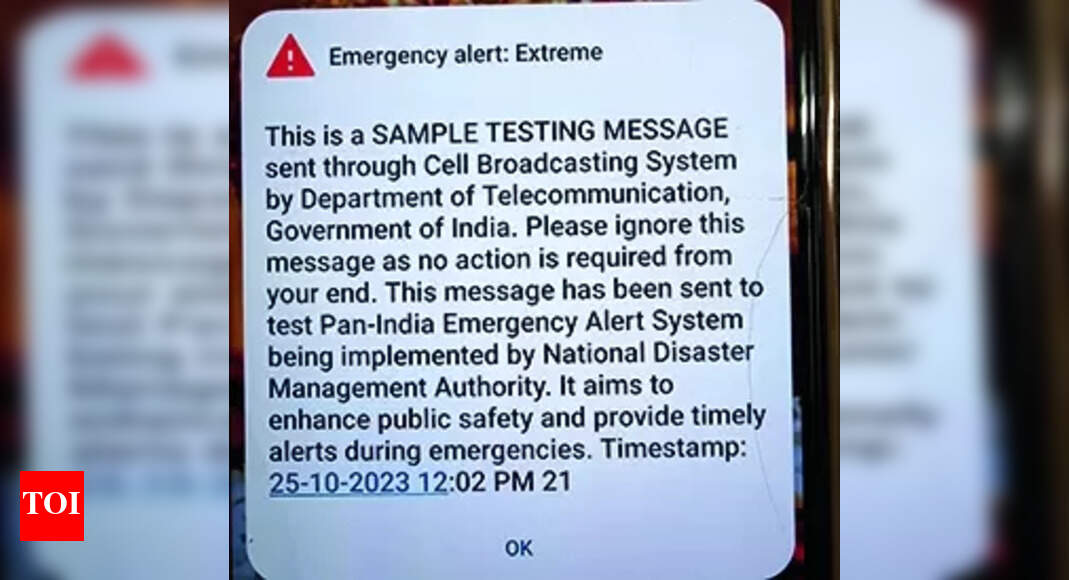 Emergency alert texts send people into a tizzy | Bhubaneswar News ...