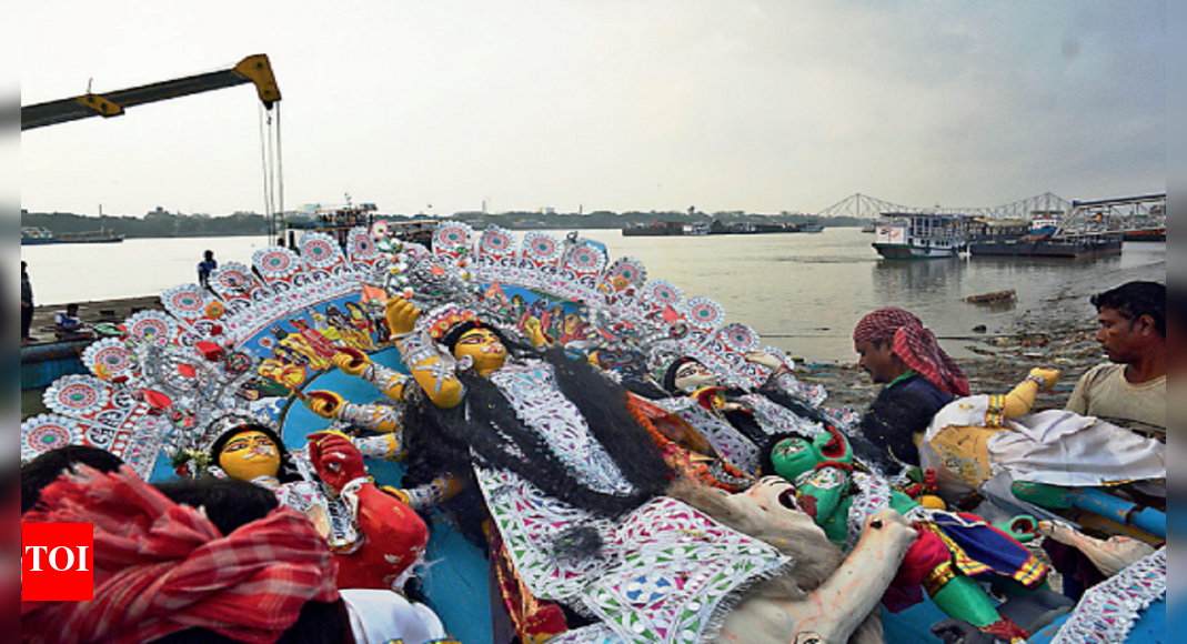 Idol Immersion: Over 4k Idols Immersed At Kol Ghats And Ponds In 2 Days ...