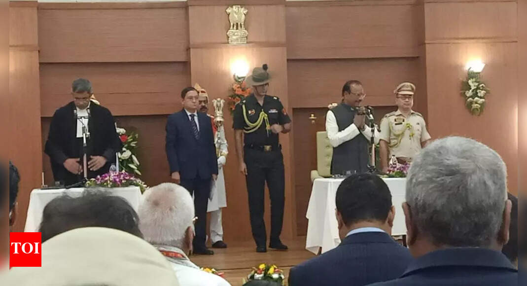 Indra Sena Reddy Nallu sworn in as 20th governor of Tripura | Agartala News - Times of India