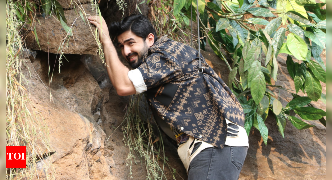 Rohit Suchanti performs a daredevil stunt for a sequence in Bhagya ...