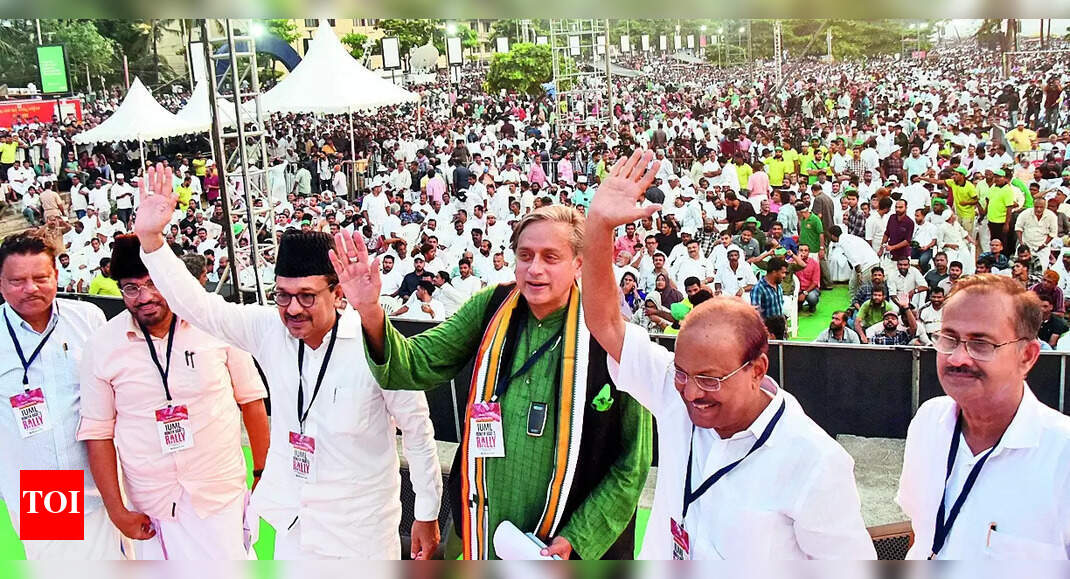 IUML Rally: Shashi Tharoor, IUML clash over who the terrorist in Gaza ...