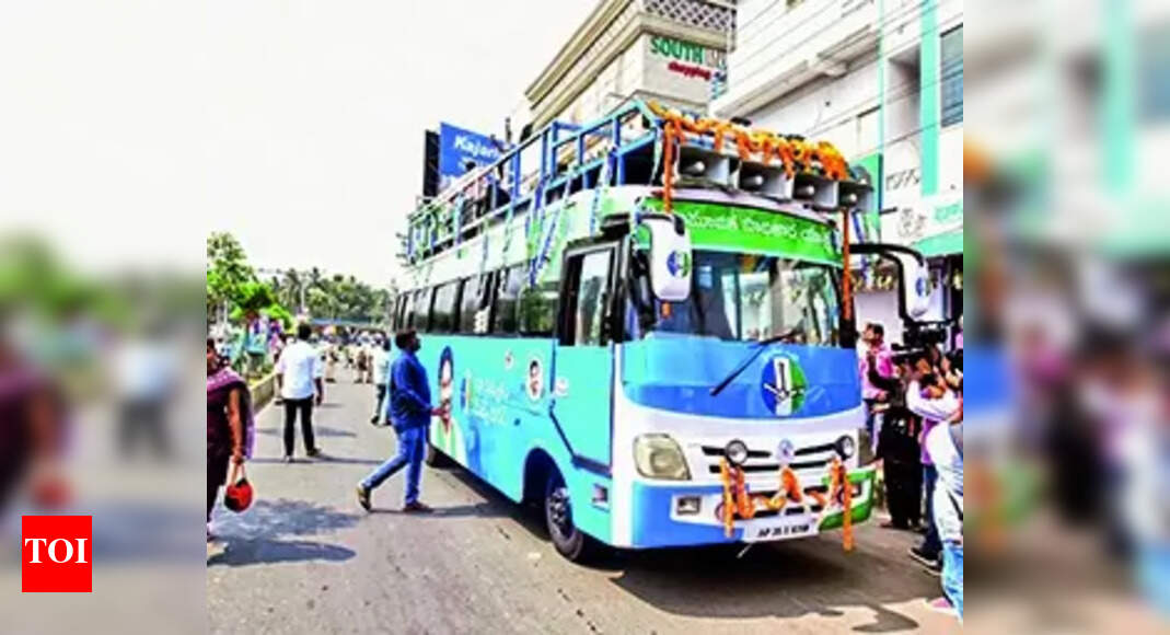 Elections: Ysrcp Launches Bus Yatra From 3 Regions | Vijayawada News ...