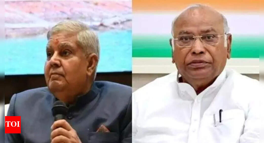 Andhra Pradesh's train mishap: Vice president Jagdeep Dhankhar, Congress president Mallikarjun ...