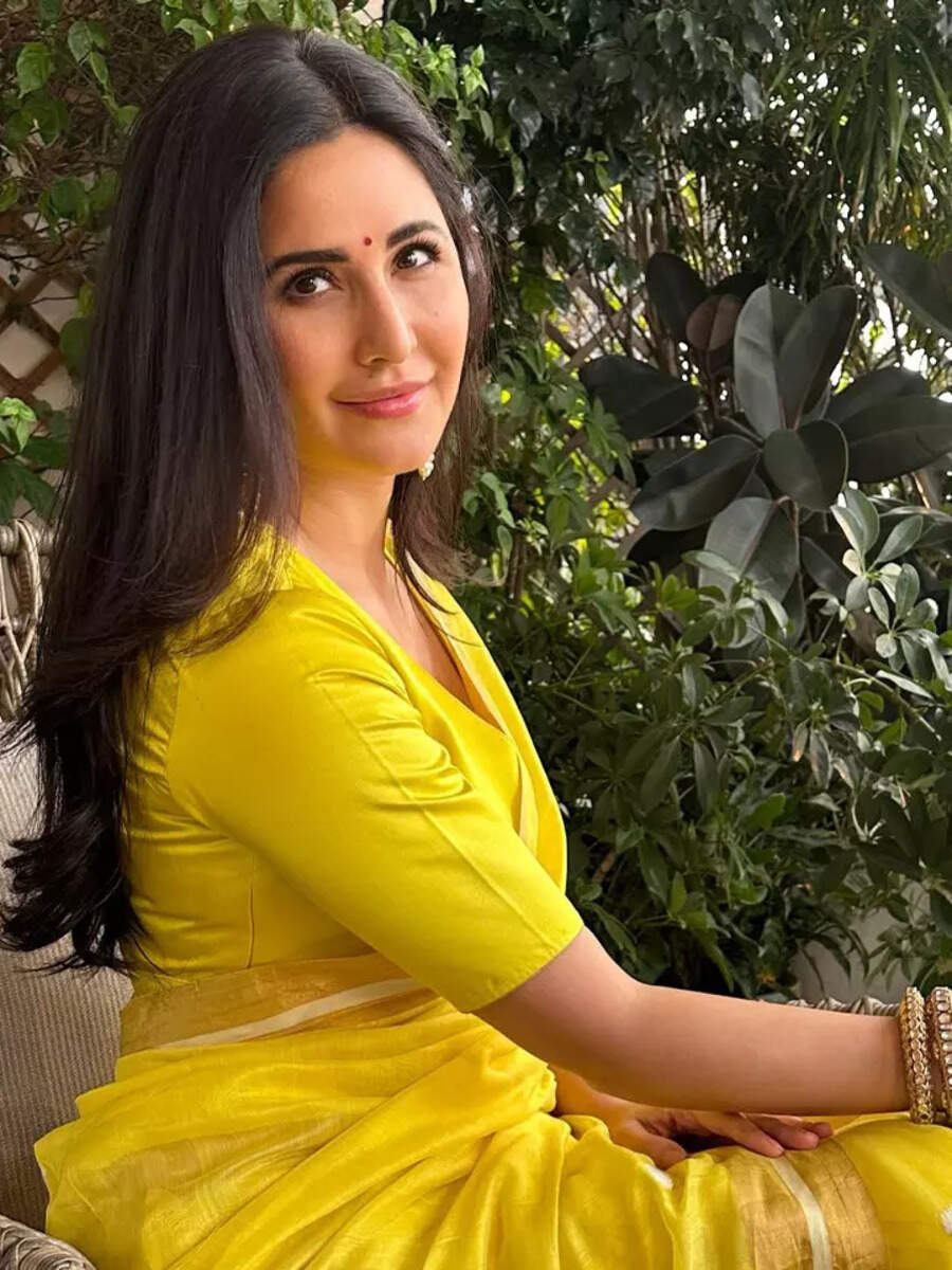 Katrina Kaif's yellow silk saree is the perfect fix for your Karwa ...