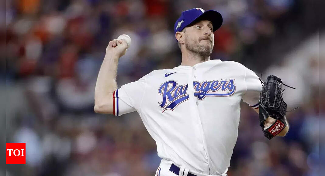 MLB: Texas Rangers' star pitcher Max Scherzer leaves World Series game ...