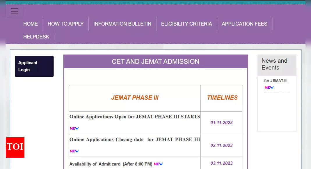 JEMAT 2023 Phase 3 registration ends today; Check eligibility and ...