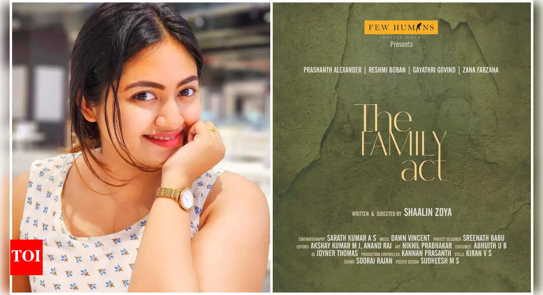 Shaalin Zoya announces her debut feature film ‘The Family Act ...