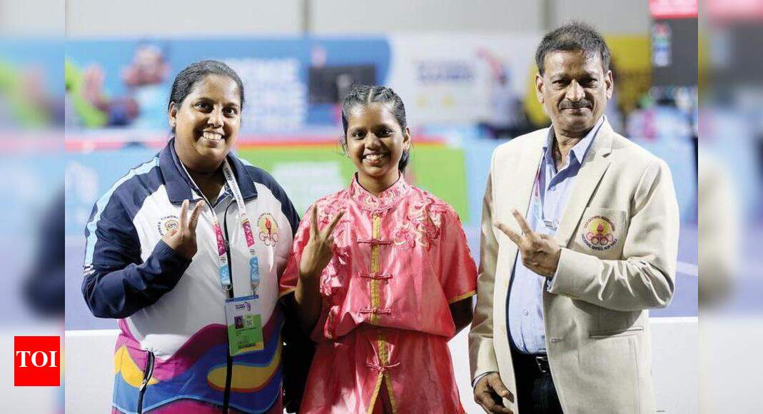 Coached by her father, Janiva wins wushu bronze | Goa News - Times of India