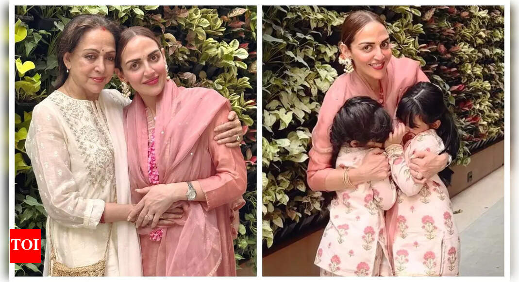 Esha Deol celebrates her 42nd birthday with mother Hema Malini and ...