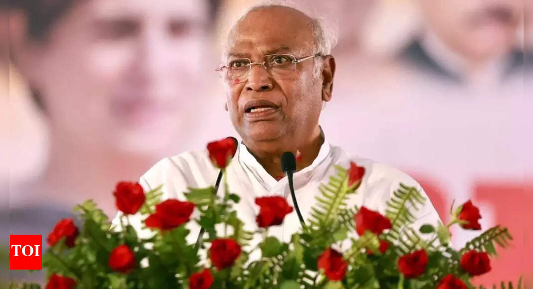 Tribal Lands Bjp Planning To Give Away Tribal Lands To Big Corporates Congress Chief Kharge