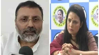 Nishikant Dubey questions Congress leader's defence of Mahua Moitra | India News - Times of India