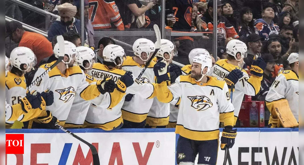 NHL: Ryan O'Reilly scores hat trick as Nashville Predators beat ...