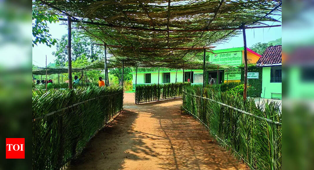 Polling Stations: Eco-friendly Model Polling Stations Set-up In Kanker ...