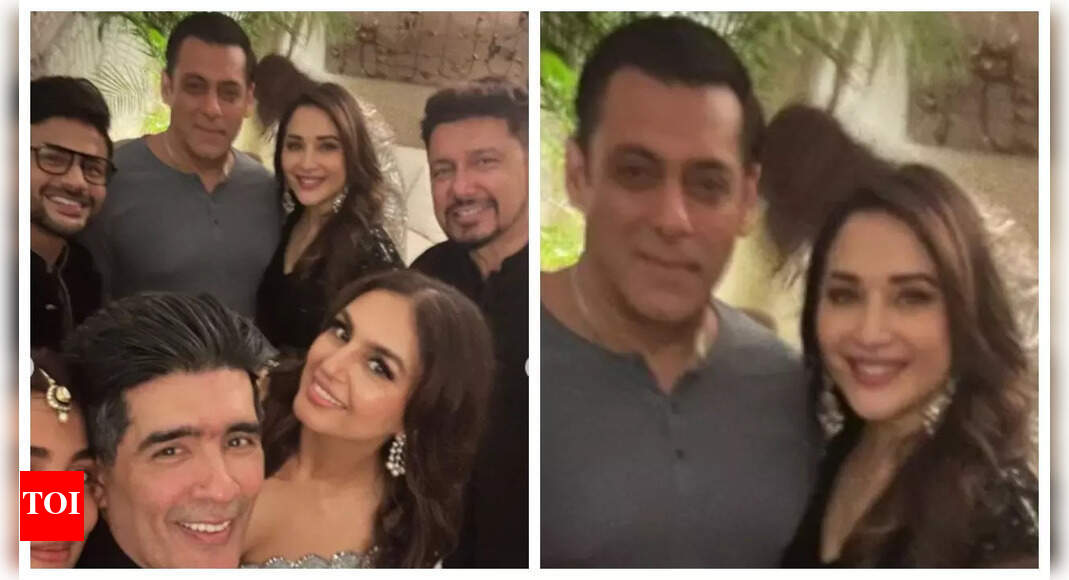 Salman Khan and Madhuri Dixit reunite at Manish Malhtora’s bash - see INSIDE pics | Hindi Movie ...