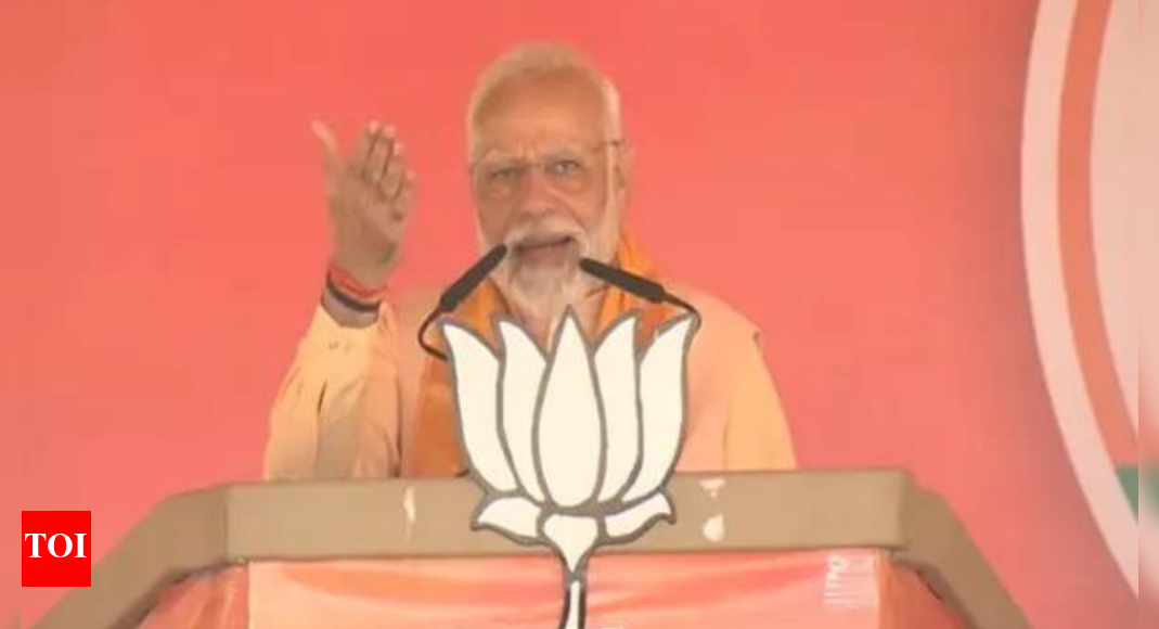 PM Modi accuses BRS of nepotism in Telangana, hits out at Congress over 'corruption' in ...