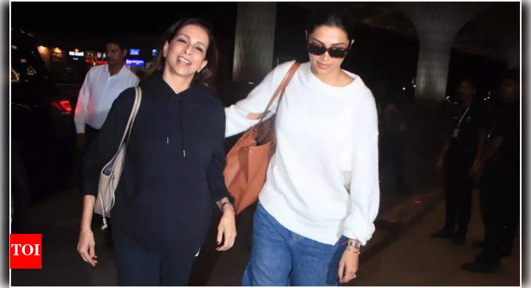 Pics: Deepika Padukone spotted with her mother Ujjala Padukone, at the ...
