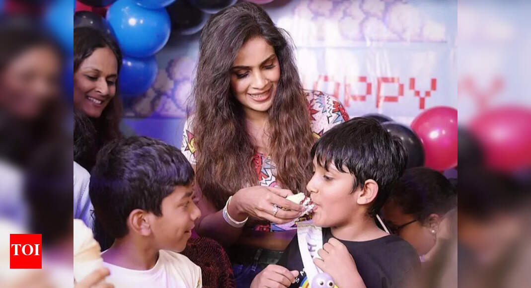 Television actress Samyuktha wishes her son Rayan with a sweet note on ...