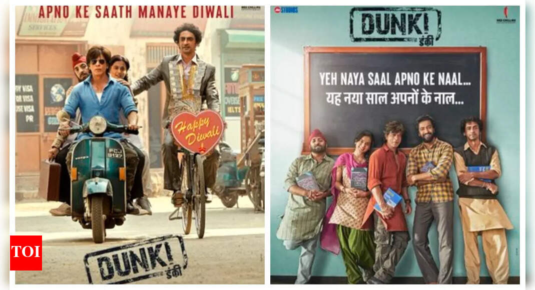 Shah Rukh Khan treats fans with new posters of 'Dunki' as he wishes ...