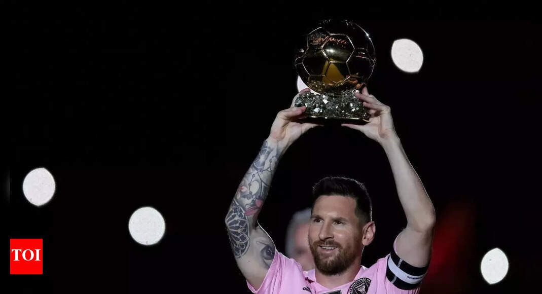 Lionel Messi lifts eighth Ballon D'Or in pregame splendor at Inter ...