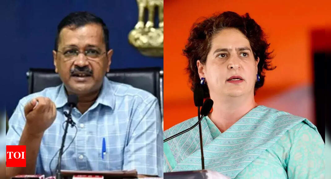 Priyanka Gandhi Ec Issues Notice To Arvind Kejriwal Priyanka Gandhi