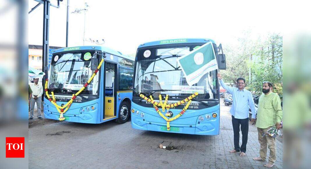 KTC flags off two electric buses in Panaji under Smart City initiative ...