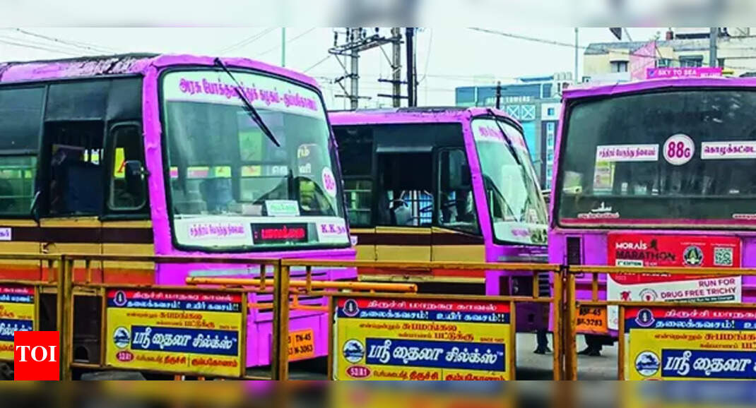 Parked Buses: Parked Buses Choke Roads Near Central Bus Stand In Trichy ...