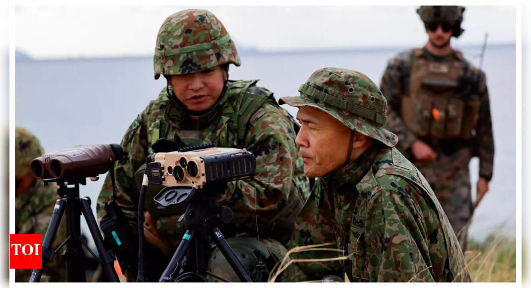 Japanese helicopters train to repel invaders amid nationwide military ...