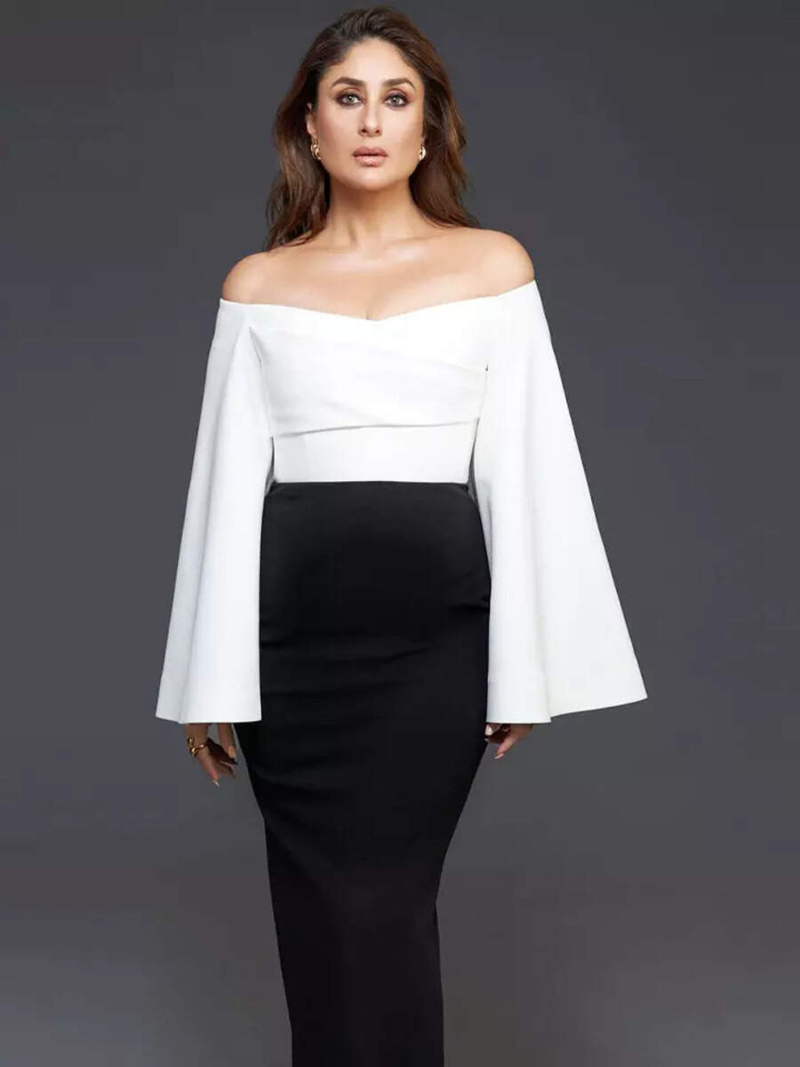 Kareena Kapoor is the definition of glam and chic in monochromatic off ...