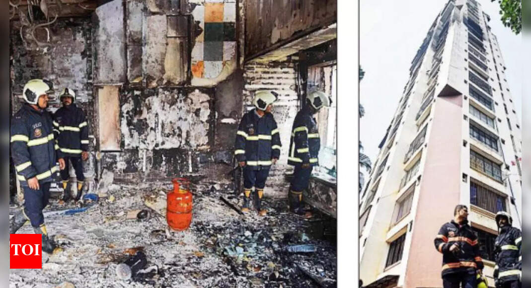 Two flats gutted after fire in AC unit on 12th floor of Grant Road ...