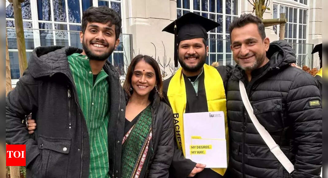 Prasad Oak attends graduation ceremony of his son Sarthak in Germany ...