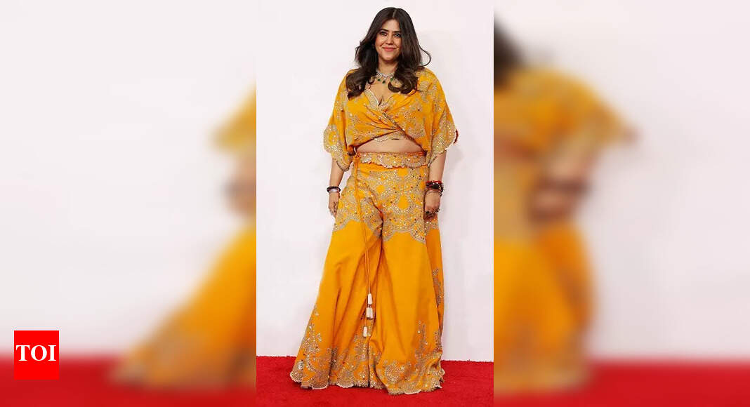 Ektaa Kapoor sports a Kolkata based designer’s outfit for her ...