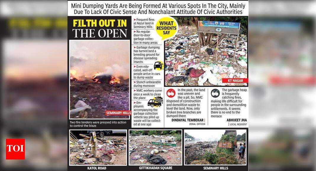 Littering turns huge govt land into a dumping yard | Nagpur News ...