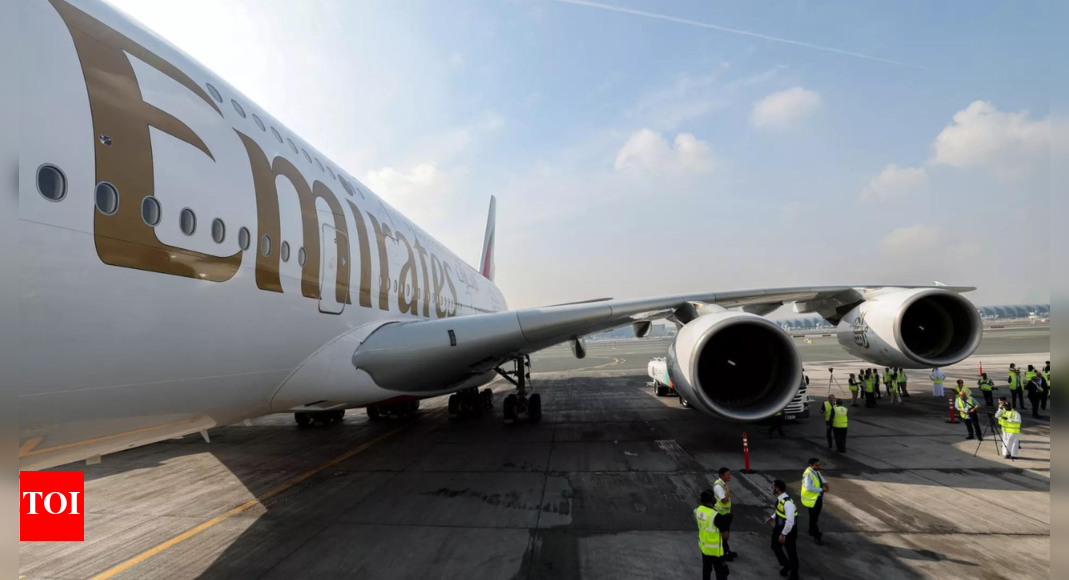 Emirates operates first ever Airbus A380 demonstration flight powered ...