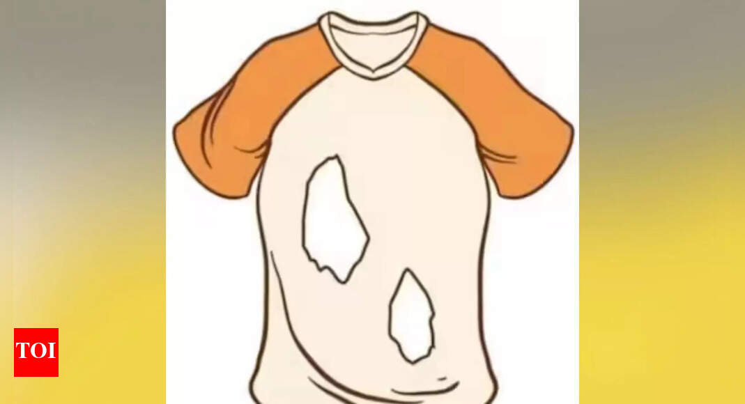 Ripped Shirt Riddle: Can You Count the Hidden Holes? - Times of India