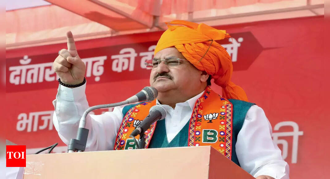 Congress: Congress not implementing poll guarantees in Karnataka: JP Nadda warns Telangana of ...