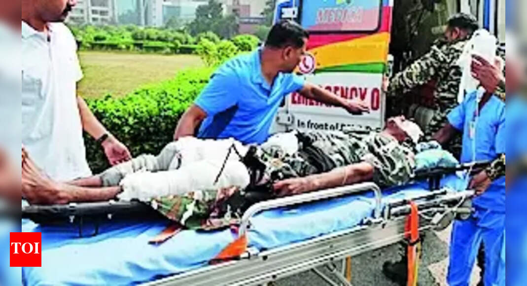 CRPF Jawan Injured in IED Blast in West Singhbhum airlifted to Ranchi ...
