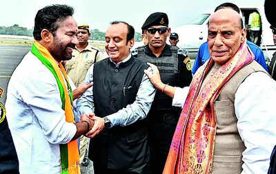 Progress Stalled Under KCR: Progress stalled under KCR - Defence minister Rajnath Singh compares ...