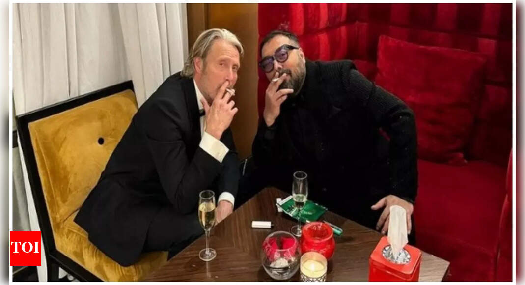 Anurag Kashyap drops picture with Mads Mikkelsen | Hindi Movie News ...