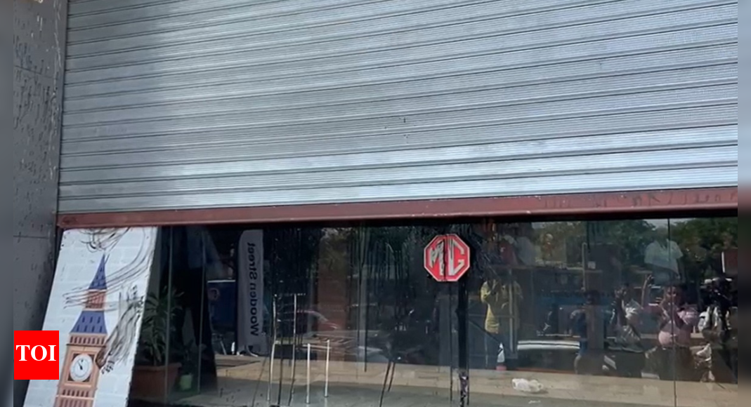 Raj Thackeray-led MNS men hurl balloons with ink at store’s English sign in Thane | Thane News ...