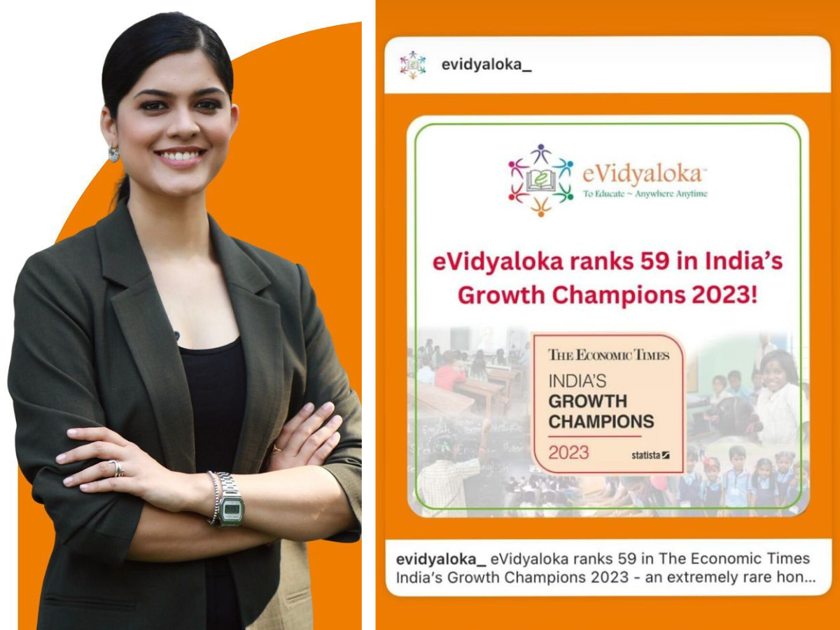 Asha Bhatt lauds eVidyloka on placing under the Top 60 in India's Growth Champions 2023