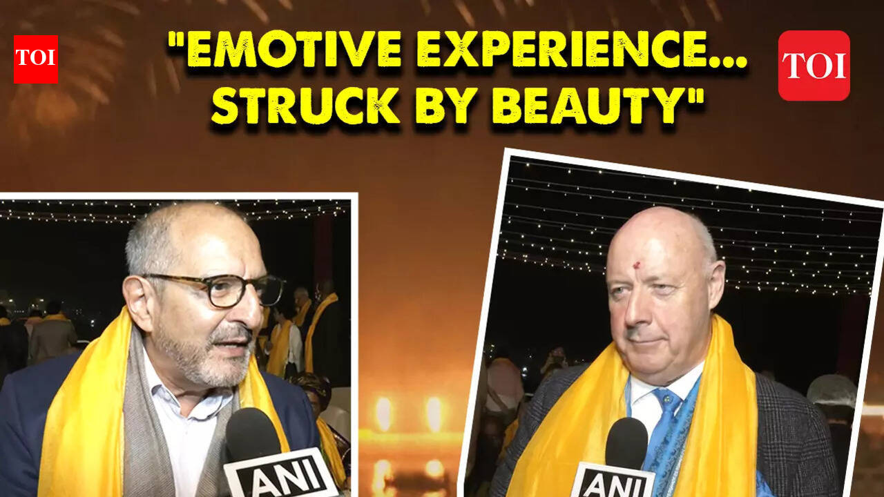 Dev Deepavali 2023: Varanasi's Namo Ghat shines bright as foreign guest ...