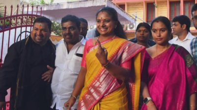 K Kavitha: Telangana polls 2023: Congress accuses BRS MLC K Kavitha of violating model code of ...