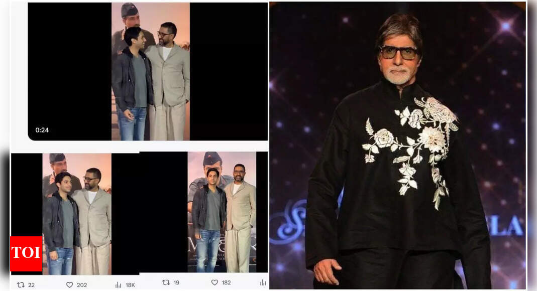 Amitabh Bachchan shares pics of Abhishek Bachchan and Agastya Nanda ...