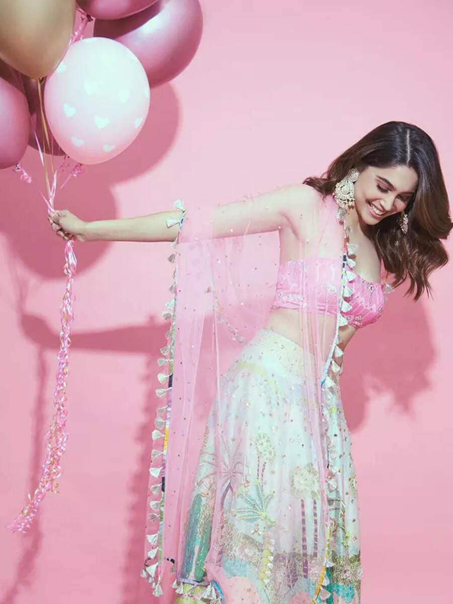 Sharvari Wagh shines in an array of pink ensembles | Times of India