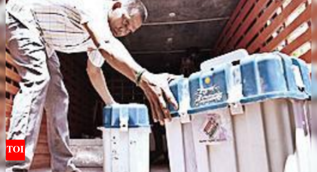 EVM Switch Rumours: EC car damaged after EVM switch rumours in ...
