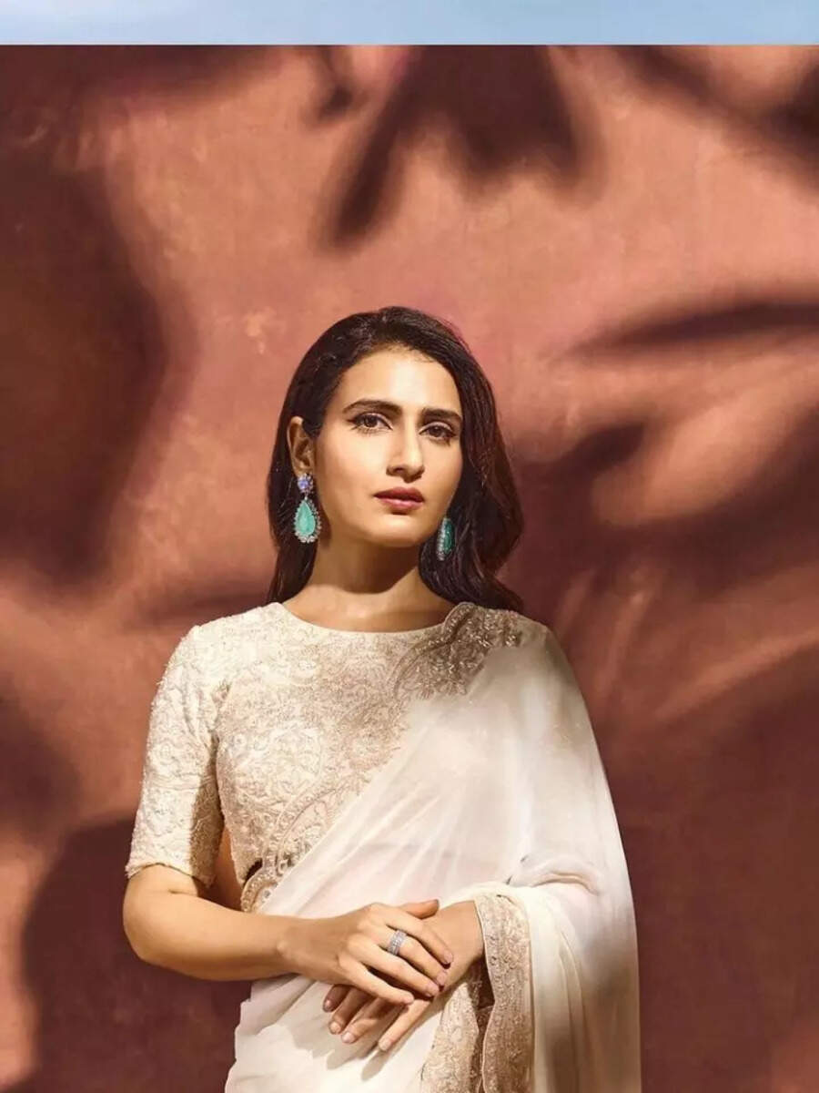 Fatima Sana Shaikh is a vision of grace in pristine white saree | Times of India